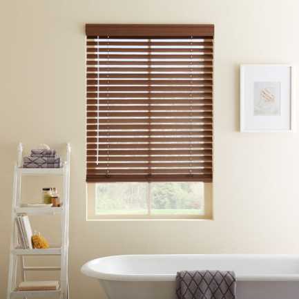 Stores imitation bois Décorateur de 2 po