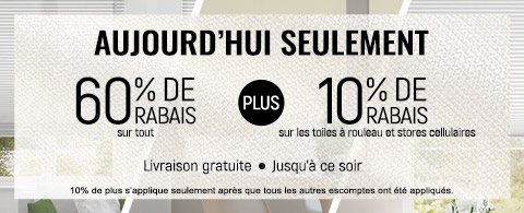 2 Stores sur 1 caisson | Stores Selects Canada